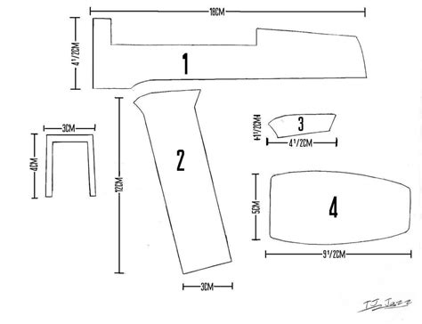star trek tos phaser templates by tj jazz on deviantart