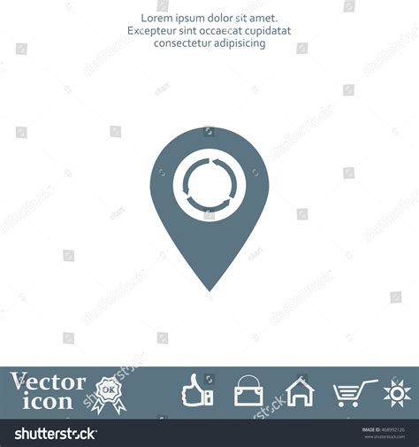 Arrows Circle Vector Map Pointer Royalty Free Stock Vector 468992126