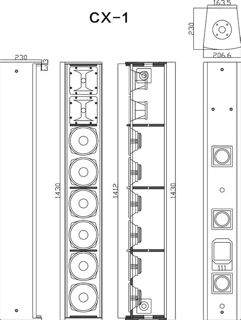 6x6 Professional Column Line Array Speaker Buy Column Array Speaker