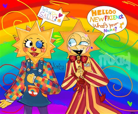 Sundrop And Sally Meet Clown Illustration Welcome Home Images