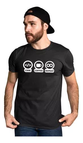 Camiseta Programador Code Coffee Blusa Nerd Computação Ti