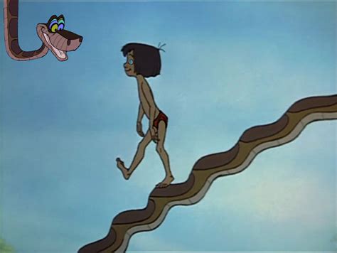 Kaa Guiding Mowgli Down His Coils By Khcy9kha On Deviantart