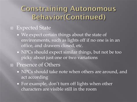 Ppt Npc Behavior Powerpoint Presentation Free Download Id2199468