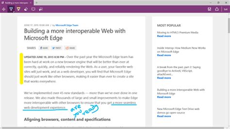 How To Annotate Web Pages With Microsoft Edge