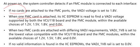 Vcu118 Board Does Not Have Vadj1v8 Power