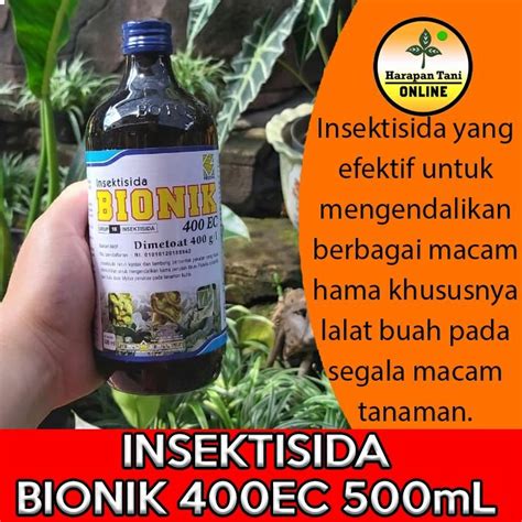 Bionik EC ML Dimetoat Insektisida Lalat Buah Serangga Kutu Putih Ulat Daun Lazada