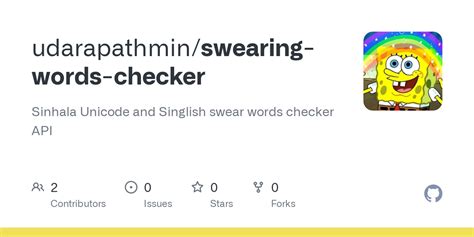 Github Udarapathmin Swearing Words Checker Sinhala Unicode And