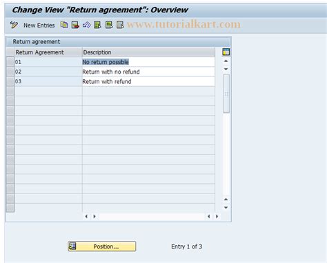 OMQA SAP Tcode C MM PUR Take Back Agreement Transaction Code