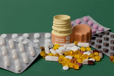 Premium Psd Medicinal Plastic Container For Pills