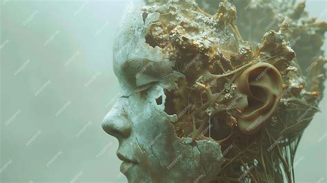 Human Head And Brain Artificial Intelligence Ai Technology Thinking