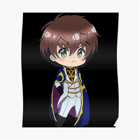 Code Geass Chibi Suzaku Wcape Code Geass Code Geass Poster For Sale