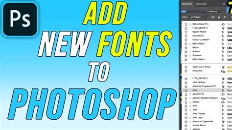 How To Add Fonts To Photoshop With Typekit Grosssecond