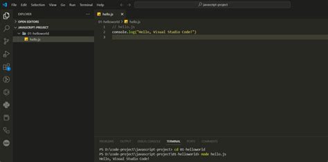 How To Run A Javascript File In Visual Studio Code
