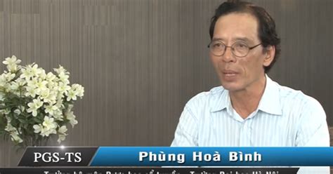 Pgs Ts Phùng Hòa Bình Cả Cuộc đời Cống Hiến Cho Chữ Thầy