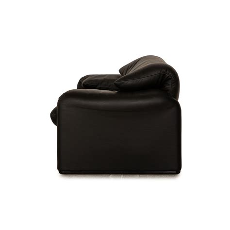 Maralunga Leather Armchair In Black From Cassina For Sale At Pamono