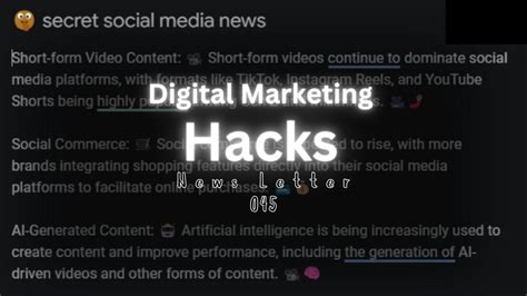 Digital Marketing Hacks Newsletter 045