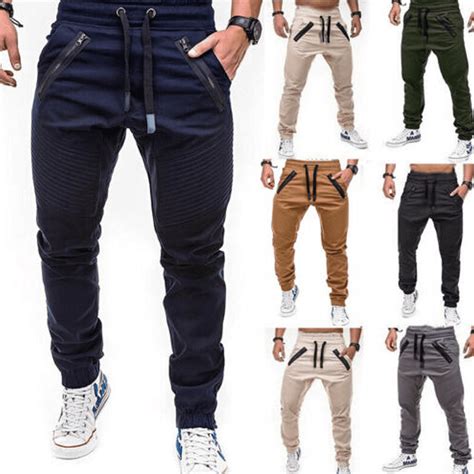 Online Fashion Store Mens Slim Fit Tracksuit Sport Gym Skinny Jogging