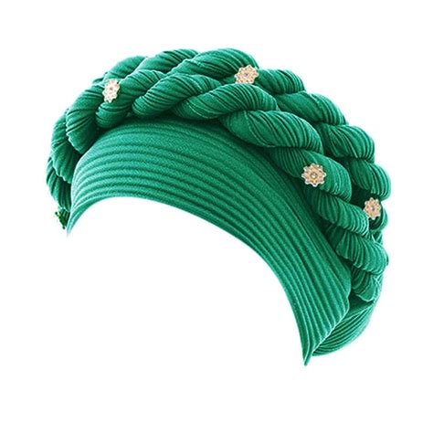 Clearance Zafoop Bucket Hats Fashion Women Beading Braid Hat Muslim