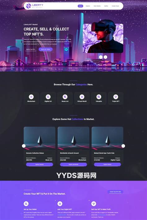 紫色动感科技公司html5模板 Yyds源码网 紫色动感科技公司html5模板 Yyds源码网