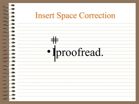 Proofreading And Editing Symbols PPT