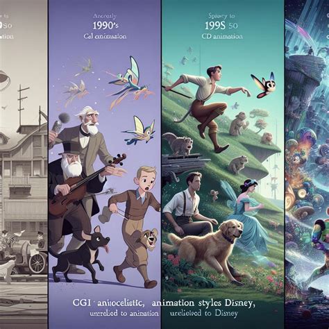 Tracing The Magic The Evolution Of Disney Animation Styles Through The