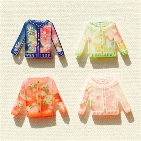 [메이크래프트 카디건도안] 아기자기 귀여운 카디건도안♥ 플라스틱공예 슈링클스 슈링크아트 슈링클스도안 네이버 블로그