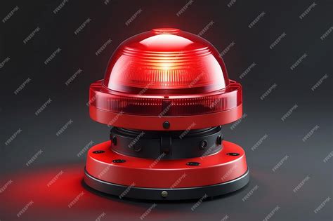 Red Color Emergency Light Warning Vehicular Police Alarm Siren Buzzer