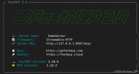 Fastmcp本地构建server和clinet交互fastmcp Server Csdn博客