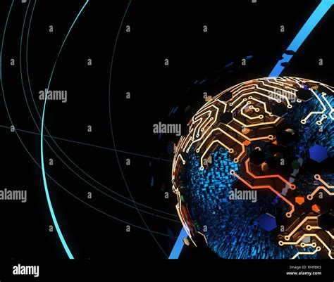 Internet Smart Earth Technology Circuit Board Data Transmission Stock