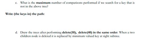 Solved 4 Suppose The Following Keys Are Inserted Added In