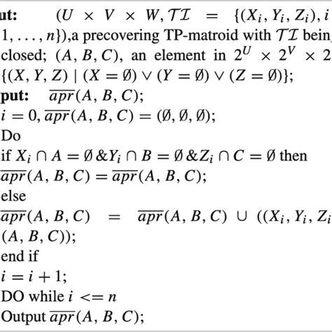 Diagram Of Searching For Lower And Upper Approximations From Tp