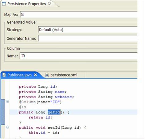 Getting Started With The Dali Plugin For Eclipse Supporting EJB 3 0