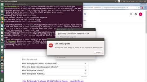 I Want To Upgrade From Ubuntu To But I Get This Error What