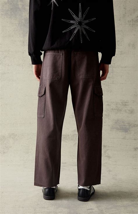 Pacsun Baggy Gray Cargo Jeans Pacsun
