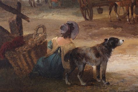 William Shayer Senior 1787 1879 A Bustling Town Scene For Sale At