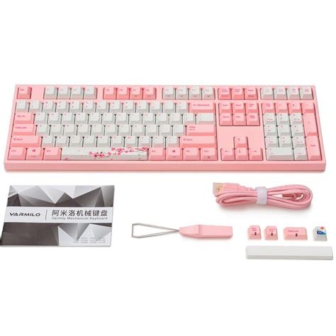Игровая клавиатура Varmilo VA108M Sakura - Cherry MX Red (VA108MR2P ...
