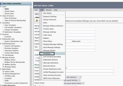 Solved Disable The Standard Prompt In Unity Connection Cisco Community