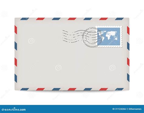 Vector Postage Envelope With Stamp Royalty Free Stock Image Image