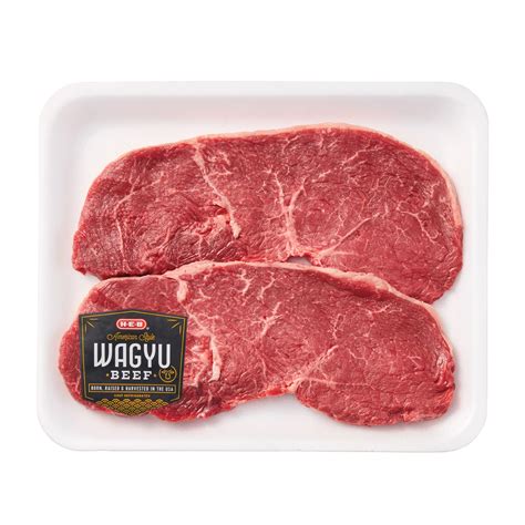H E B American Style Wagyu Beef Top Sirloin Steaks Thin Cut Shop