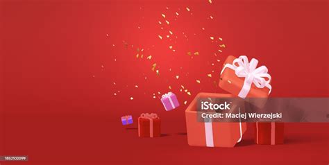 색종이 조각이 있는 크리스마스 선물 상자 3d 일러스트 레이 션 3차원 형태에 대한 스톡 벡터 아트 및 기타 이미지 3차원 형태 겨울 계절 Istock