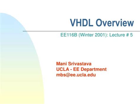 ppt vhdl overview powerpoint presentation free download id 6991479