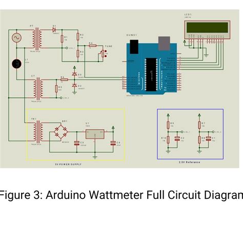 Figure 3 Arduino Wattmeter Full Circuit Diagrarthis Chegg