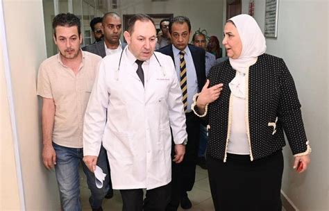 وزارة التضامن الاجتماعي وزيرة التضامن الاجتماعي تزور مصابي حادث كنيسة
