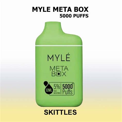 New Myle Meta Box Puffs Skittles Disposable Pods Vape