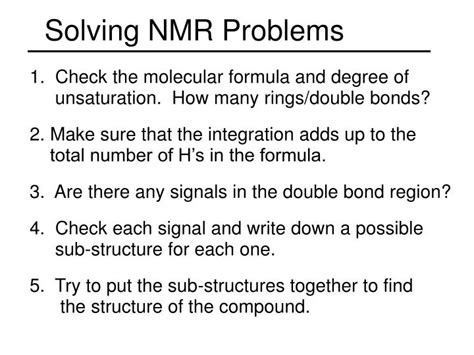 PPT Solving NMR Problems PowerPoint Presentation ID