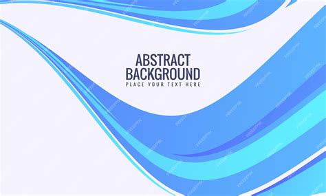 Premium Vector Abstract Modern Blue Wave Background