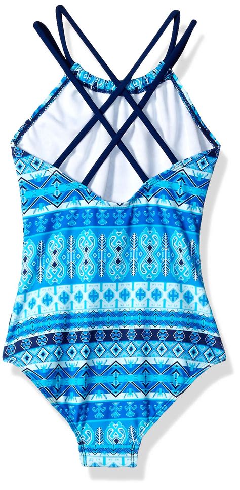 Kanu Surf Girls Jasmine Beach Sport Halter One Piece Swimsuit