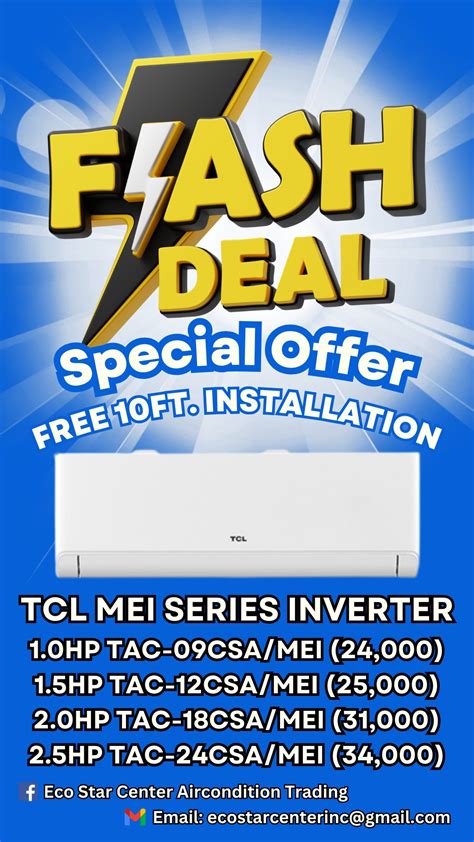 Tcl Mei Series Inverter Bm Cavite Ref Aircon Services Facebook