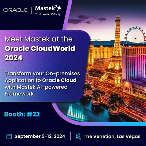 We Are Excited For Oracle Cloudworld 2024 Vijay Iyer
