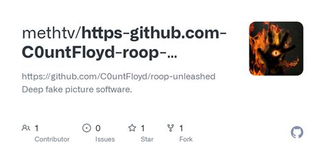 Github Methtv C0untfloyd Roop Unleashed